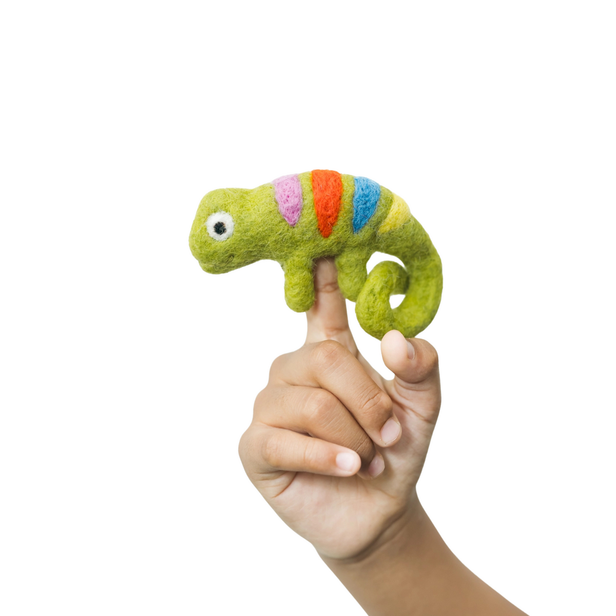 Felt Finger Puppet - Chameleon – HAND & LAND